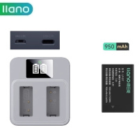 LLANO 綠巨能 LP-E17 Lithium-Ion Battery Pack With LCD Display Dual USB-C QC3.0 Charger 電池連顯電量快雙充充電機 ...