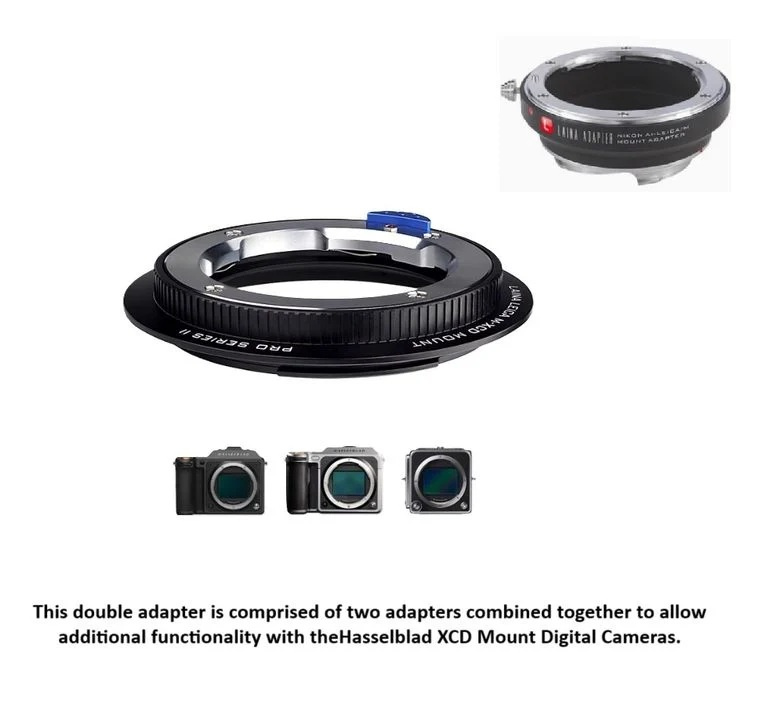 LAINA Lens Mount Double Adapter,Nikon Nikkor F Mount D/SLR Lens And ...