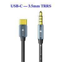 秋葉原 Type C to 3.5mm TRRS, USB-C to 3.5mm TRRS, Type-C轉3.5mm TRRS (1m ...