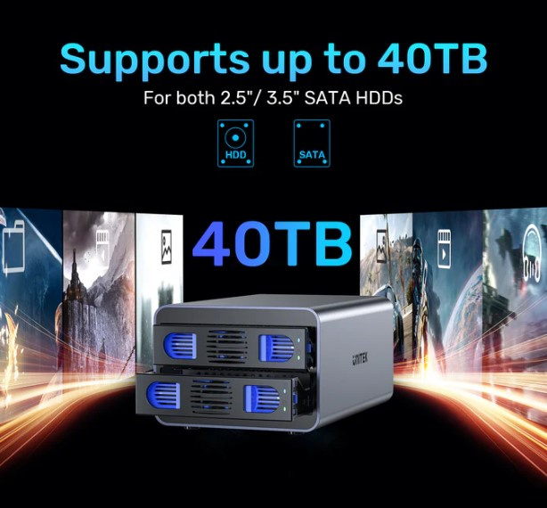 Unitek 雙槽 RAID 外置硬碟擴充器 S1308B 價錢、規格及用家意見 - 香港格價網 Price.com.hk