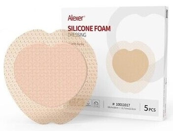 Alexer Silicone Foam Dressing 有邊型敷料褥瘡貼 (5片, 18 x 18cm) M10011017 價錢、規格及 ...