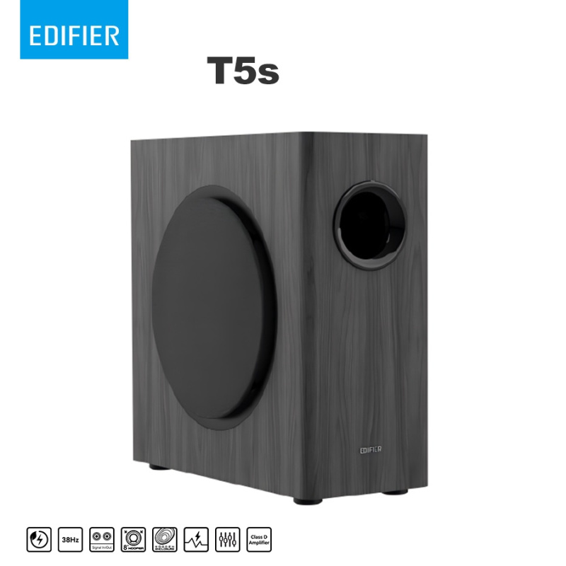 Edifier Powered subwoofer 木質低音喇叭 T5s 價錢、規格及用家意見 - 香港格價網 Price.com.hk