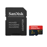 SanDisk Extreme Pro A2 V30 U3 UHS-I microSDXC With Adapter 記憶卡 2TB [R:250 W:150] (SDSQXCD-2T00 ...
