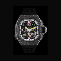 Richard Mille ACJ Tourbillon Vibrating Alarm 鏤空錶盤碳纖維陀飛輪手錶 RM 62-01 價錢 ...