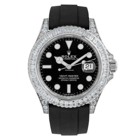 Rolex 勞力士 42mm Yacht-Master 黑色錶盤長方形鑽石錶圈18K白金橡膠帶腕錶 226679TBR 價錢、規格及用家意見 ...