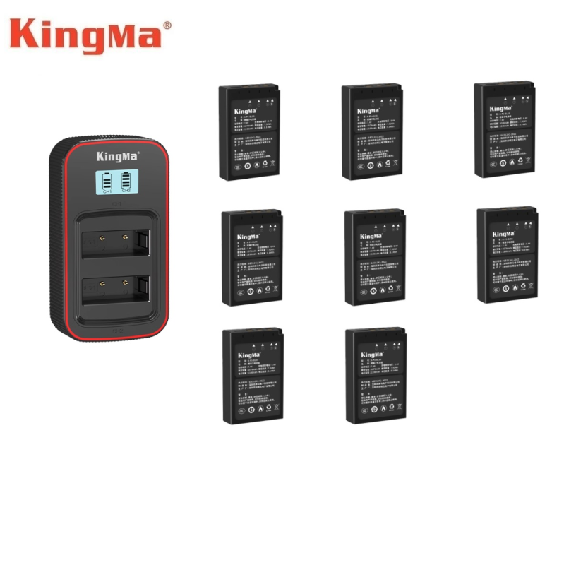KINGMA 8 Pcs BLS-1 / BLS-5 / BLS-50 Fully Decoded Lithium-Ion Battery ...