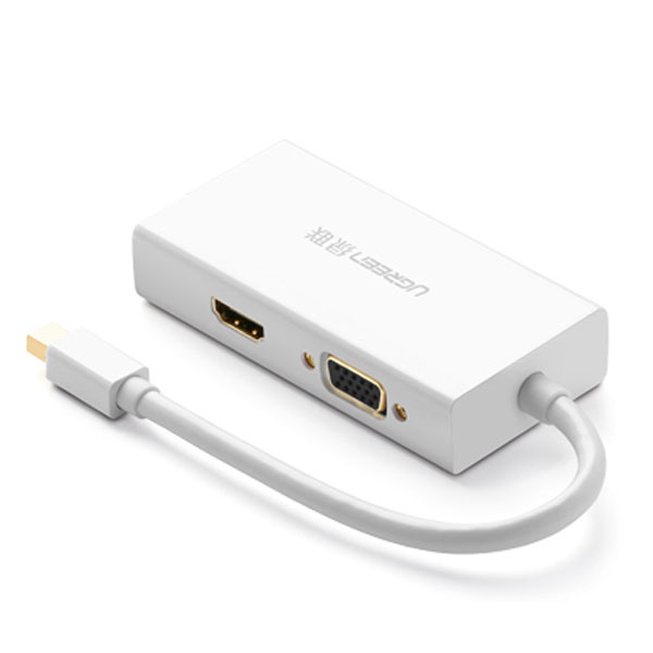 Ugreen 綠聯 MD114 Mini DisplayPort to HDMI/VGA/DVI Hub ㇐轉三 轉接器 20417 價錢 ...