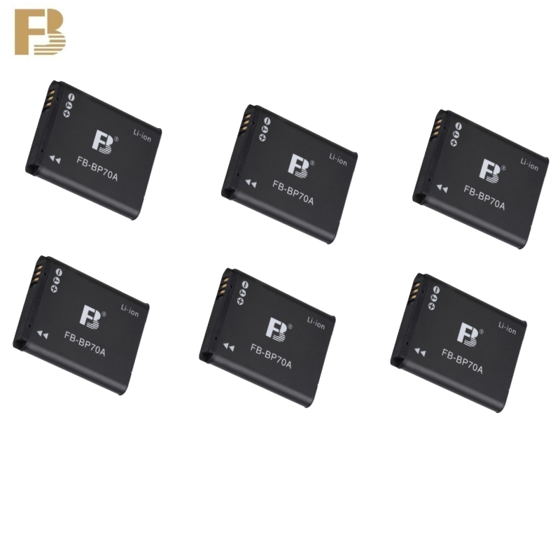 FB 灃標 6 Pcs BP70A / BP-70A Lithium-Ion Battery For Samsung Cameras 代用鋰 ...