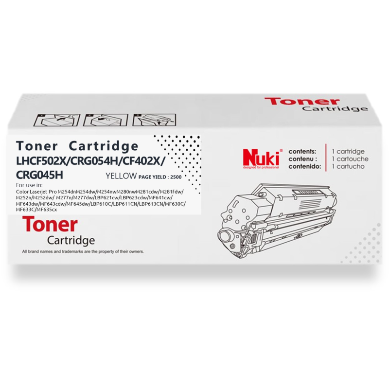 Nuki Canon Cartridge 054H CRG054H Yellow 代用黃色碳粉 價錢、規格及用家意見 - 香港格價網 ...