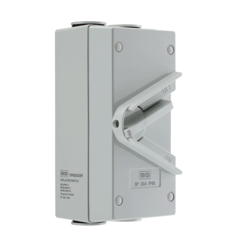 British General Isolator Switch 35A IP66 防UV不易變形 三極防水曲卡掣 CPRSD335P 價錢 ...