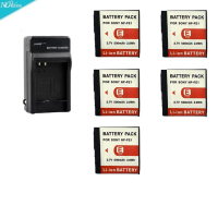 Nijia 5 Pcs NP-FE1 Batteries With Travel AC Charger 五電池連充電機 (3.7V ...