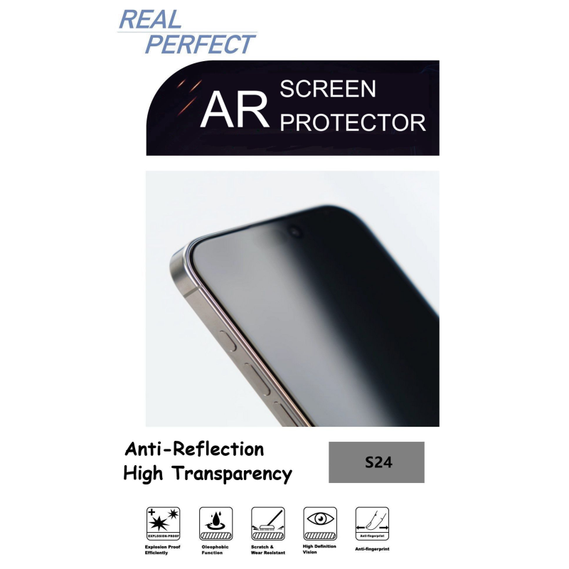 Real Perfect Samsung 三星 Galaxy S24 真正 AR 抗反光 低反光 原色貼 柔光不刺眼保護貼 價錢、規格及用家意見 - 香港格價網 Price.com.hk