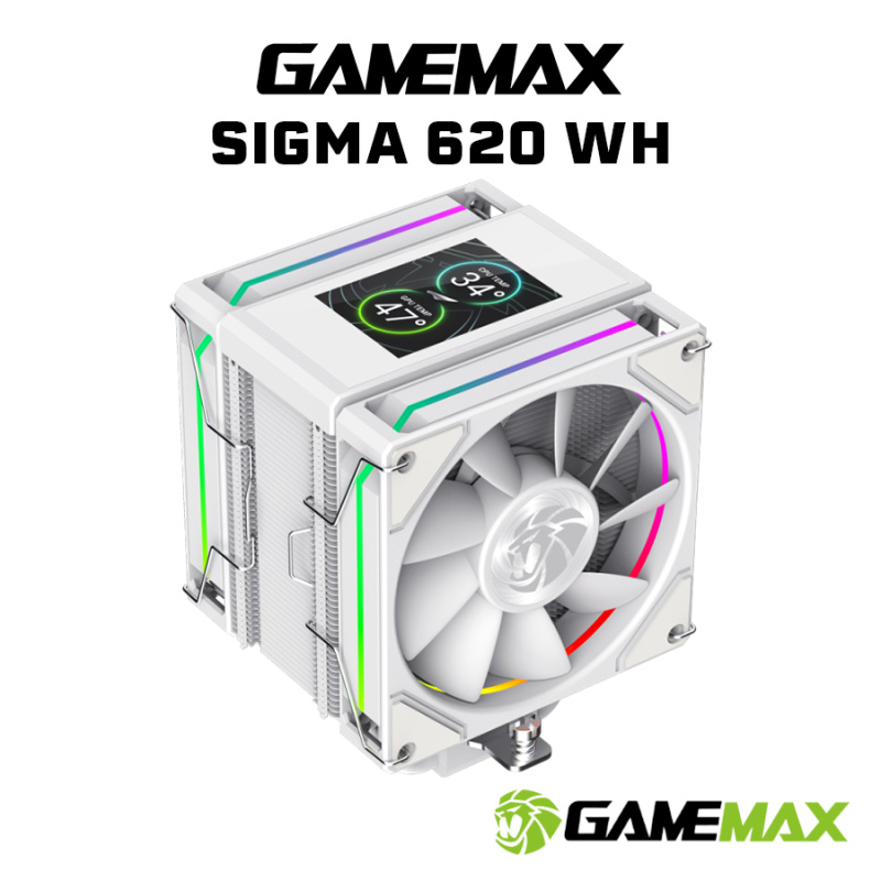 Gamemax Sigma 620 LCD Dual Fan CPU Cooler LCD智能監控CPU散熱器 價錢、規格及用家意見 - 香港 ...