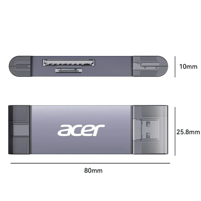 Acer SD, microSD, USB Port x 2, Type-C and USB OTG Card Reader 3.0 多功能讀 ...
