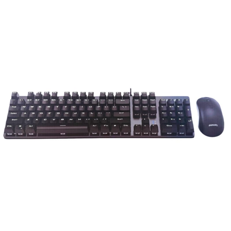 Philips 飛利浦 G404T USB Wired Mechanical Keyboard Mouse Combo 有線機械鍵盤滑鼠套裝 ...